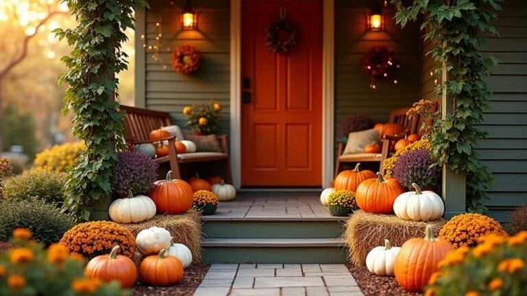 19 Welcoming Outdoor Pumpkin Decor Ideas For Fall Curb Appeal